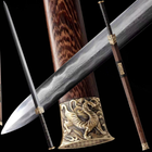 Clay Tempered Damascus Steel Han Dynasty Saber Jian Very Sharp Cut ...