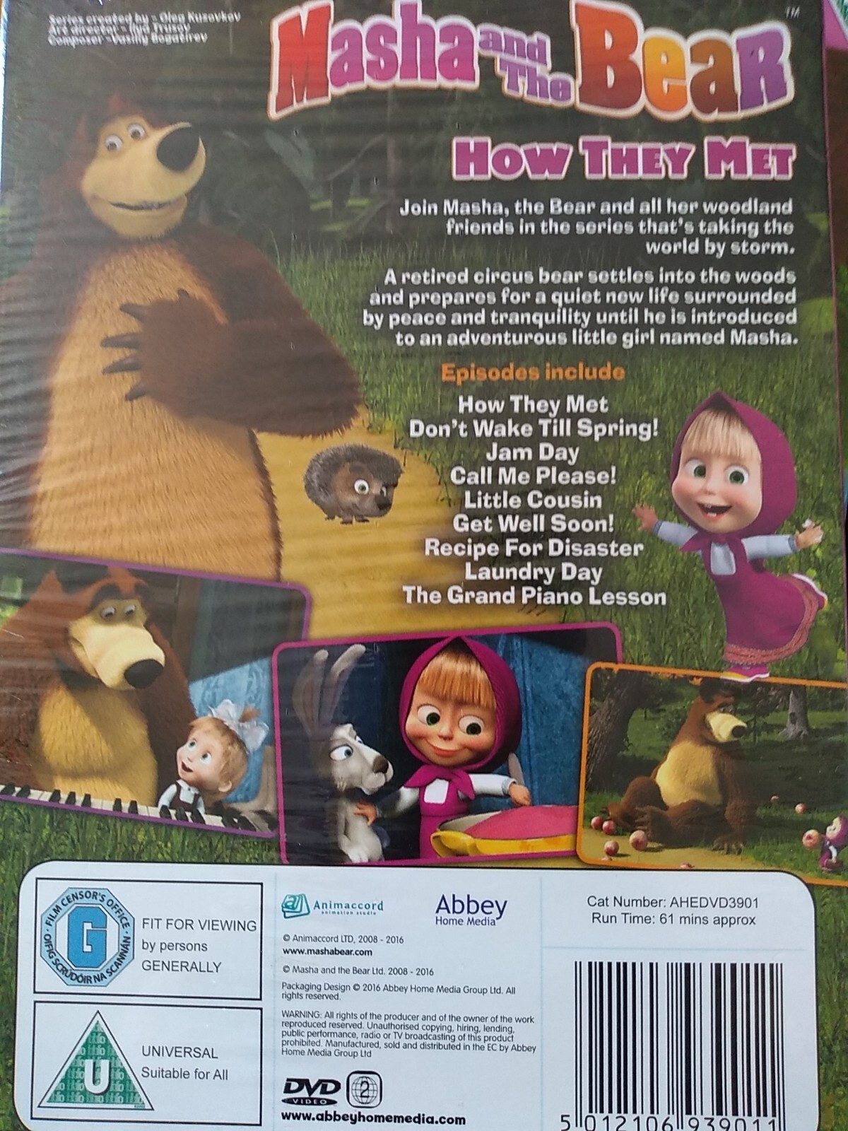 Masha And The Bear - How They Met - Official UK Version [DVD] Reg 2 ...
