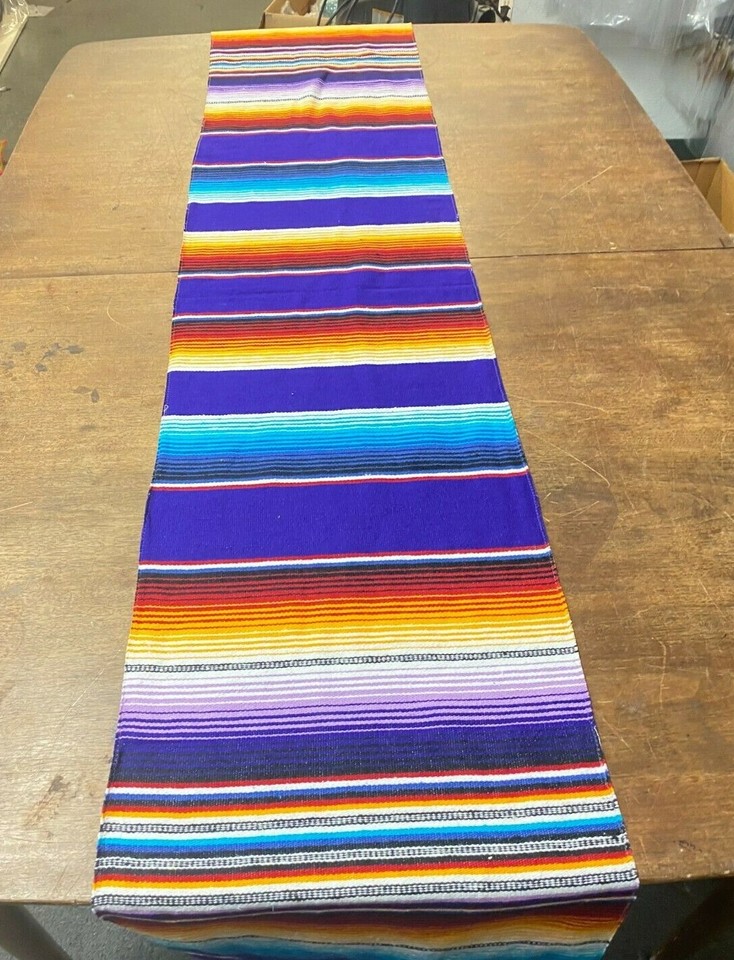 Mexican Sarape Table Runner 81"X14" 1st quality XLARGE ,Saltillo ...