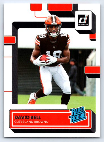 2022 Panini Donruss Rated Rookie #332 David Bell Cleveland Browns ...