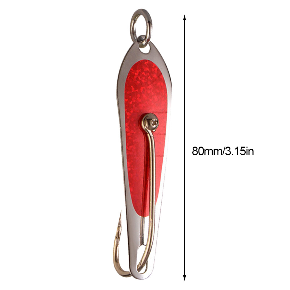 13g Metal Sequins Fishing Lure Spoon Hook Portable Fishing Accessories ...