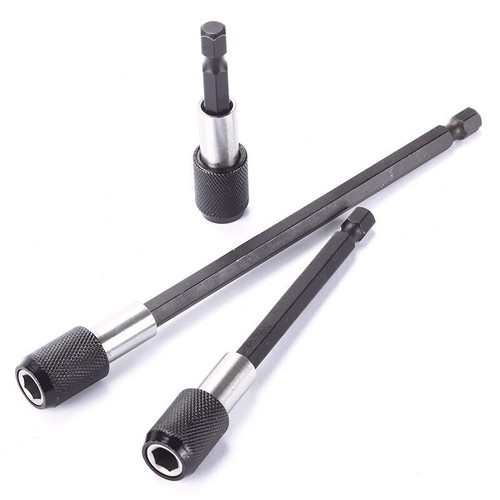 7PCS Impact Drill Bit Socket Adapter Set Extension Driver Bar Hex 1/4 ...