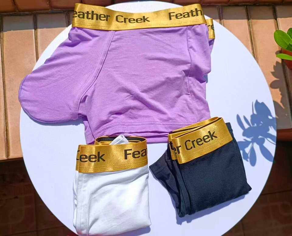 Sexy Mens Enhancer Large Pouch Boxer Shorts Hipster Underwear Trunks ...