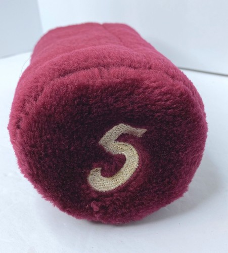 Vintage 5 Iron red fuzzy Golf Head Cover. | eBay