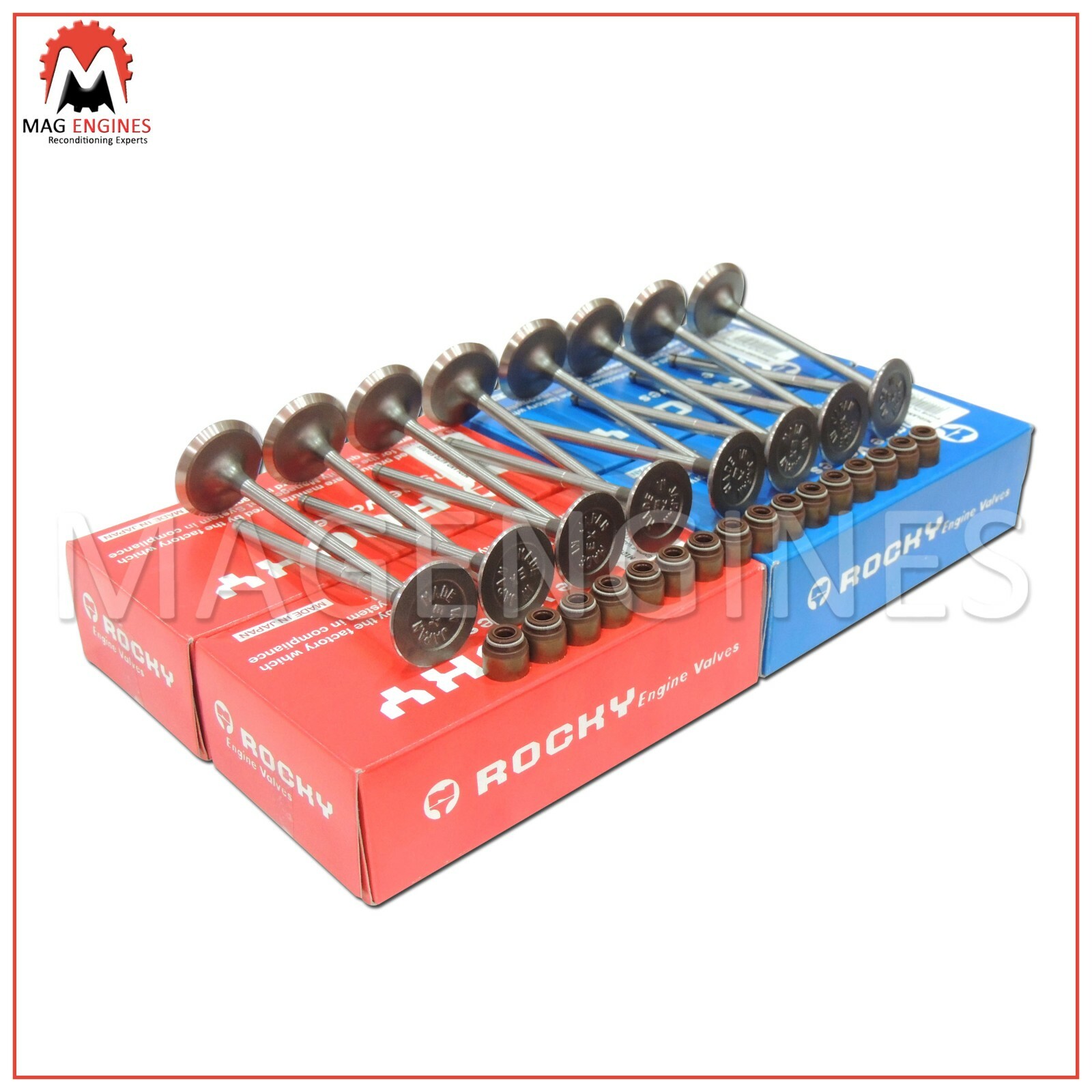 INTAKE EXHAUST VALVES & STEM SEAL SET TOYOTA 1ZZ-FE 3ZZ-FE FOR COROLLA ...