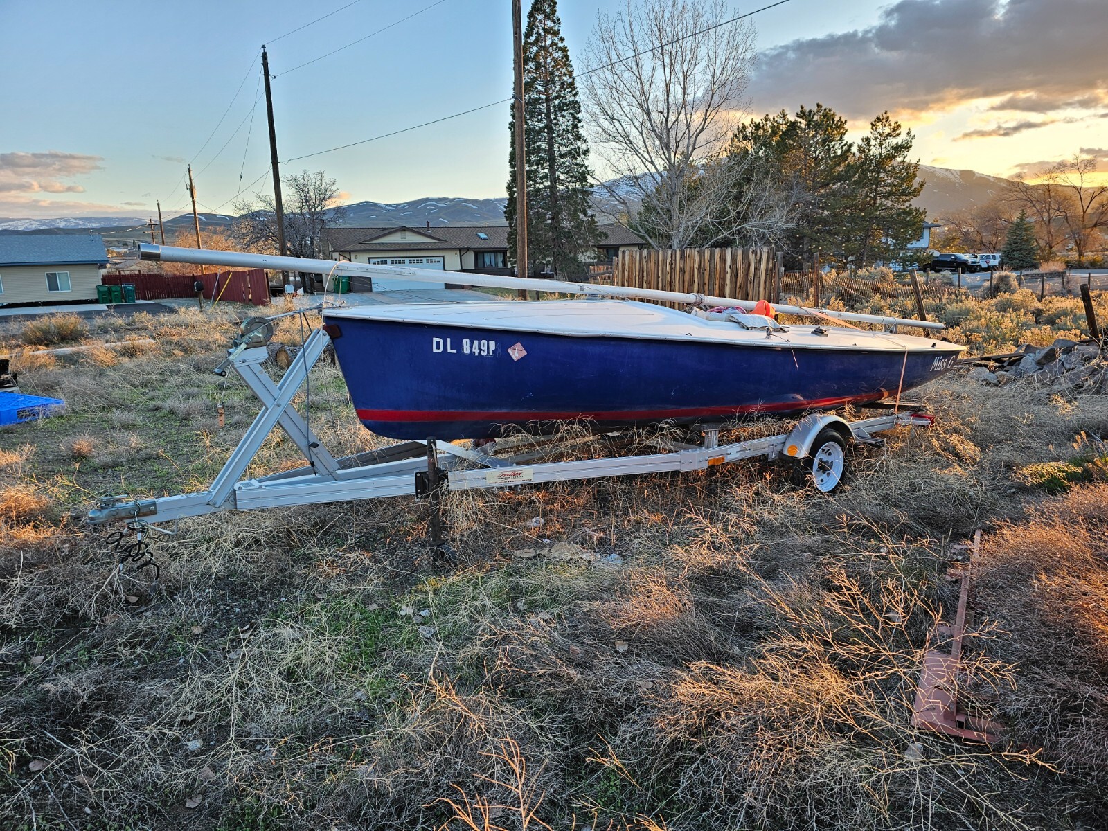 1974 Flying Scot DOUGLAS SAILBOAT and 2009 Tilex Trailer | eBay