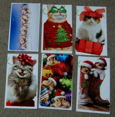 Lot 6 NEW Avanti All Christmas Funny Animal Tall Greeting Cards ...