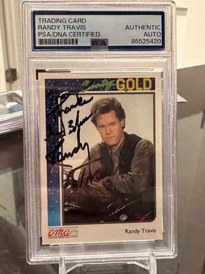 Randy Travis Autograph 1992 Country Gold PSA DNA Authenticated Auto | eBay