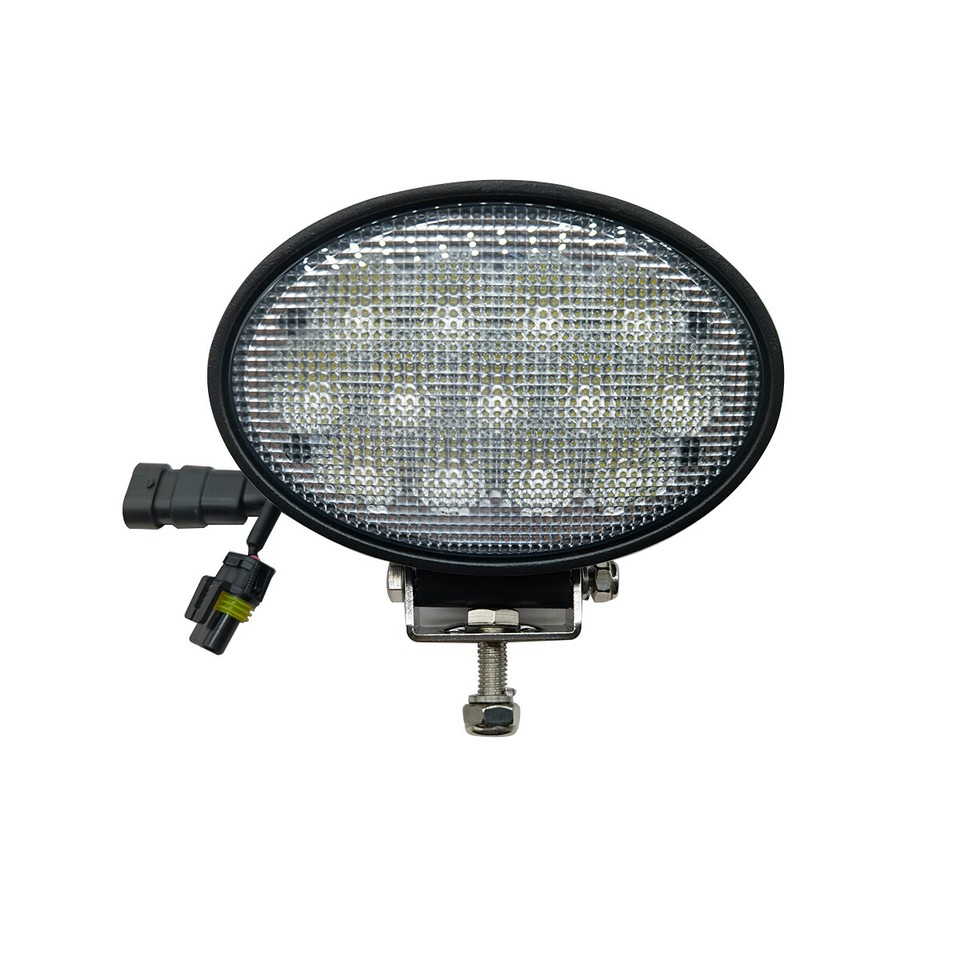 65W Oval LED Wokr Light Flood Headlight For John Deere 7020-7030 8020 ...