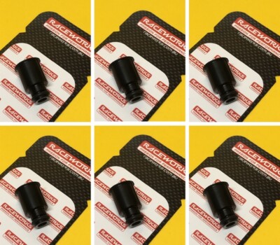 Fuel injector extensions x 6 1/2 to 3/4 length 11mm Raceworks ALY-105BK ...