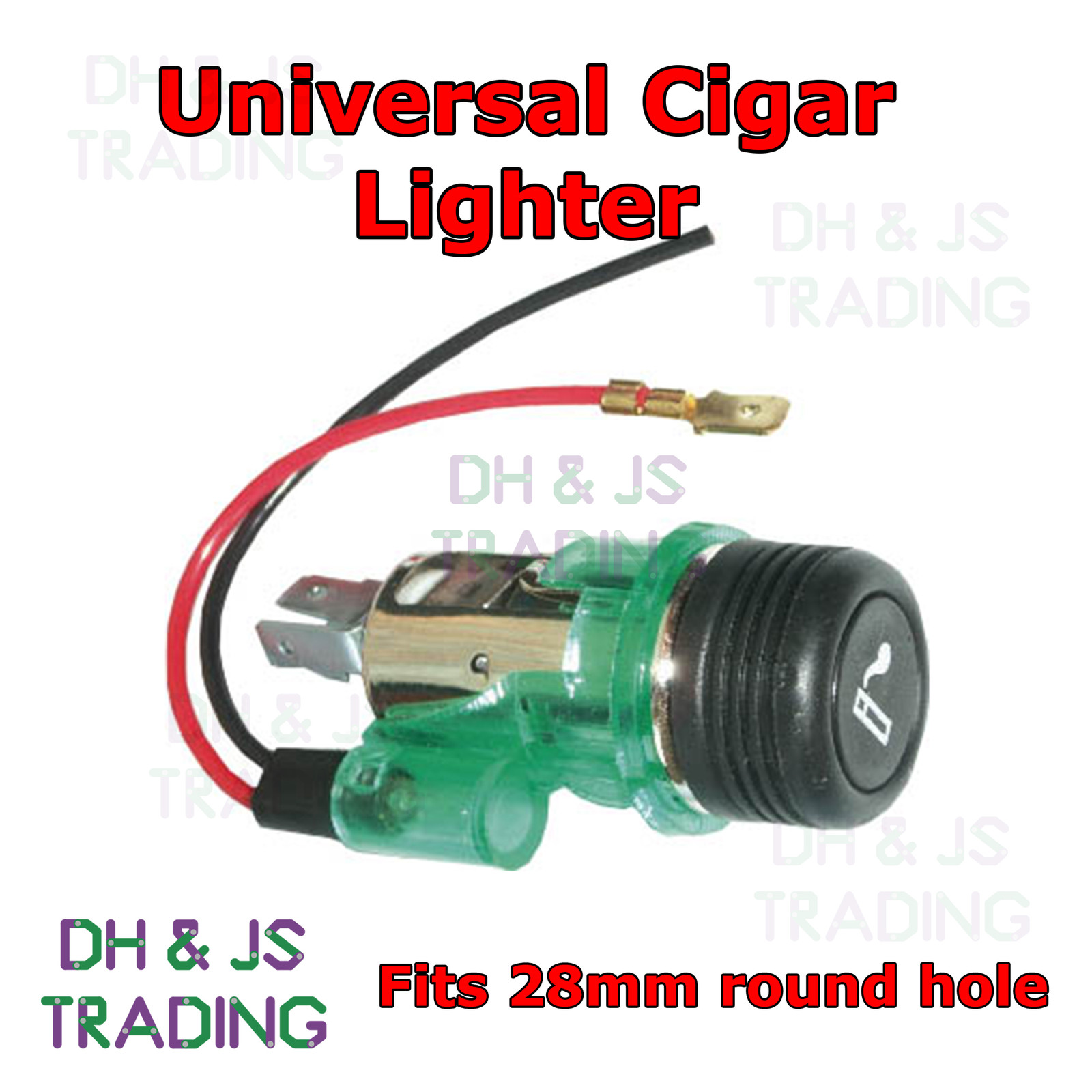Universal Car Cigarette Lighter Illuminated 12v Replacement Car Lighter ...