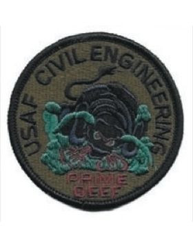 USAF Prime Beef Civil Engineer Patch 3" (AF-CP/4) Round | eBay