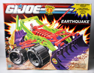 RARE VINTAGE 1992 G I JOE EARTHQUAKE GOLIATH COBRA VEHICLE EUROPEAN NEW ...
