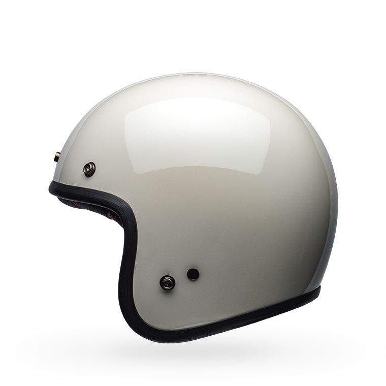 Bell Custom 500 Open Face Motorcycle Helmet Gloss Vintage White Medium ...
