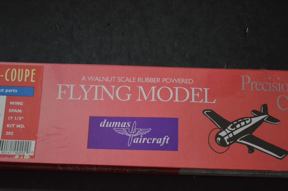 Dumas Aircraft PIPER J4-E CUB COUPE Balsa Wood Rubber Powered Model Kit ...