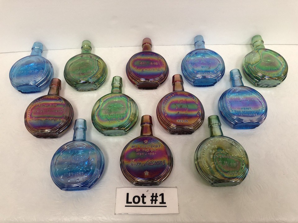 12 Vintage Wheaton Presidents of The United States Collectors Glass ...
