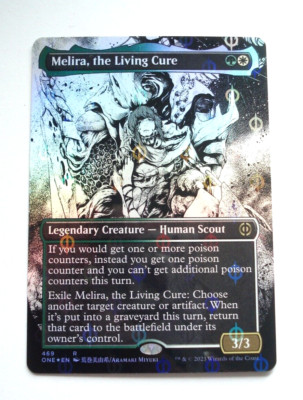 Melira, the Living Cure V.2 (Step-and-Compleat Foil) Phyrexia MTG Magic ...