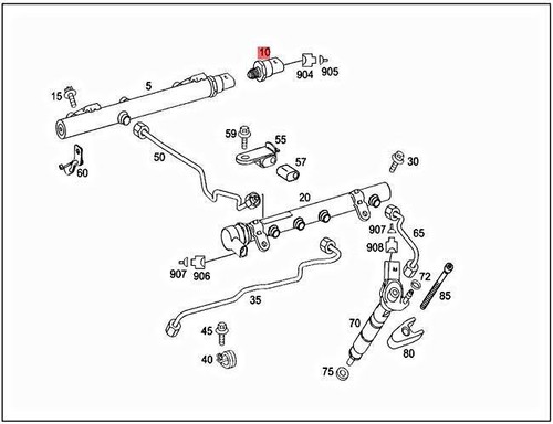Genuine MERCEDES Pressure sensor 0061537828 | eBay