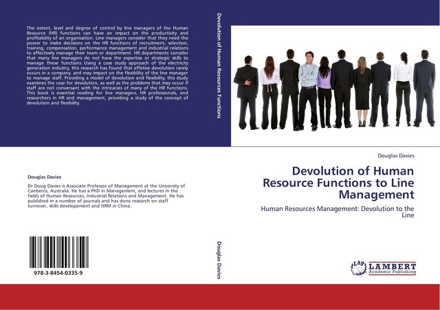 Devolution of Human Resource Functions to Line Management von Douglas ...