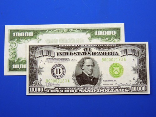 Reproduction $10,000 1934 FRN US Paper Money Currency Copy | eBay