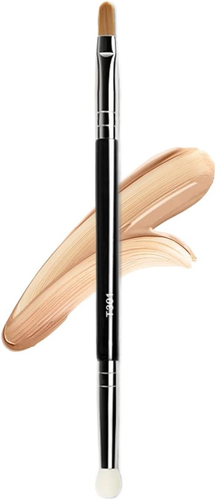 Double-Ended Concealer Brush, under Eye Mini Dual End Makeup Brush with ...