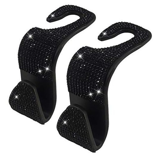 2 Pack Car Hooks, 2021 New Bling Rhinestones Crystal Hooks Car ...
