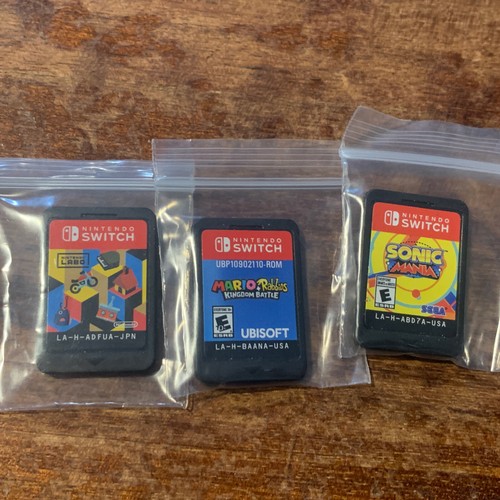 Lot Of 3 Nintendo Switch Games ~ Nintendo Labo -Sonic Mania Plus- Mario ...
