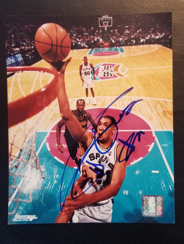 Tim Duncan Signed Auto Autographed 8x10 Photo San Antonio Spurs with ...