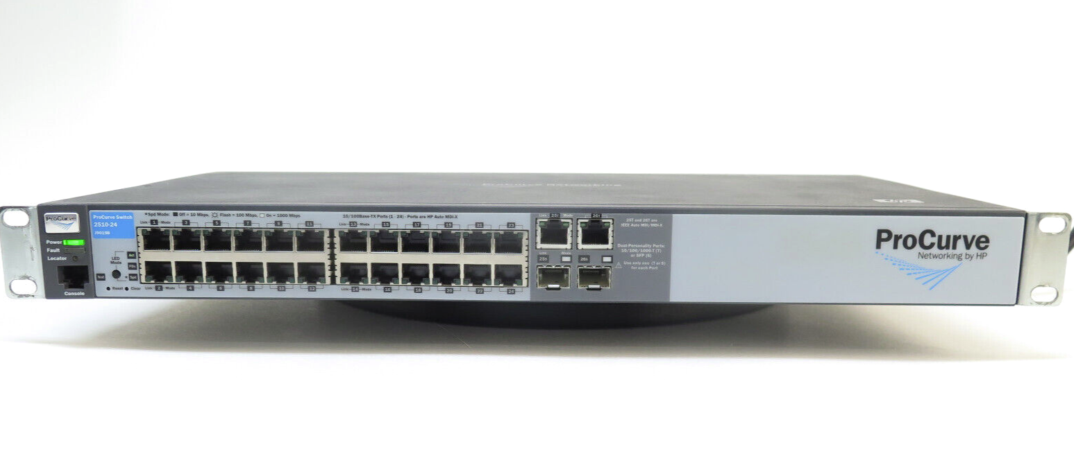 HP ProCurve 2510-24 J9019B 24 Port Fast Managed Ethernet Switch | eBay