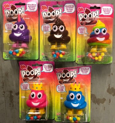 Oh Poop! Candy Dispensers, 2 Random Figures That Walk To Brighten Your ...