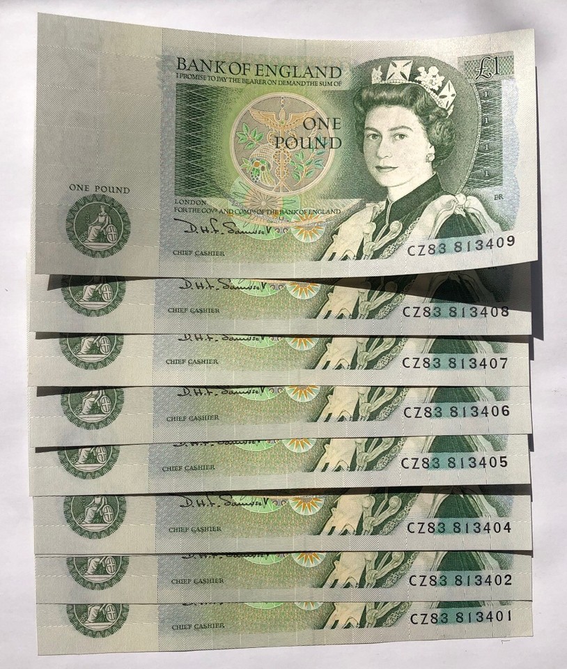OLD BRITISH BANK NOTES 10 SHILLINGS ONE POUND £1 FIVE POUNDS £5 CHOOSE ...