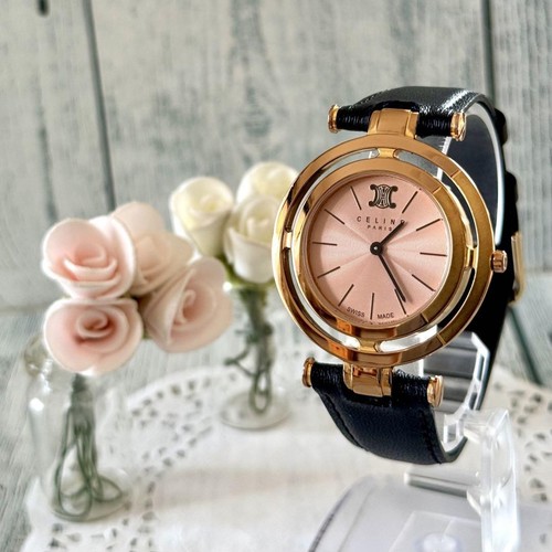 Celine Macadam Men’s Pink Gold Watch - Used Battery OK Genuine Rak | eBay