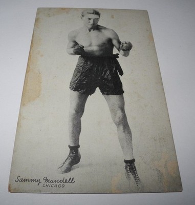 1925 Boxing Advertising Ephemera Exhibit Card Photo Postcard Sammy ...
