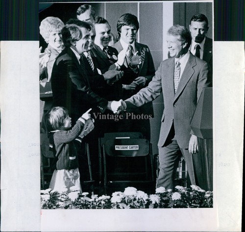 1978 Lynn Ma Pres Jimmy Carter Town Hall Paul Tsongas Girl Photo 6X8 | eBay