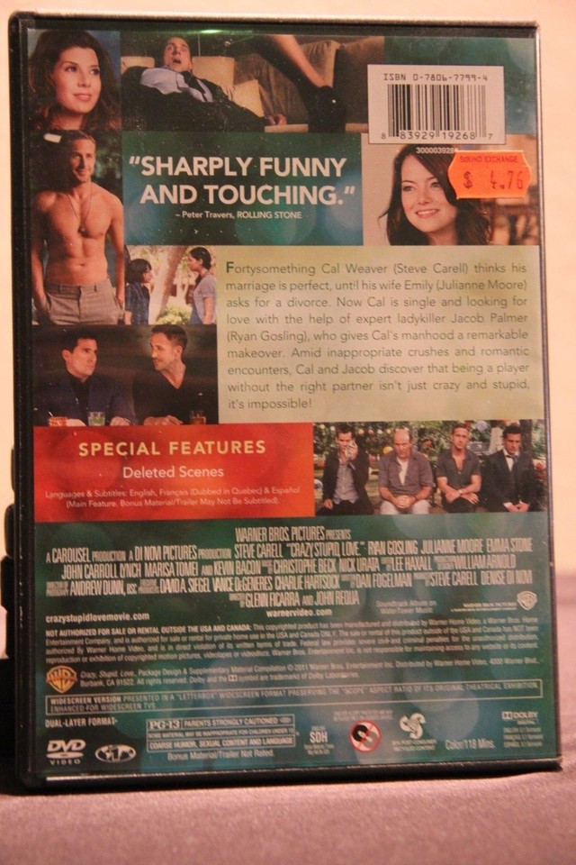 Crazy, Stupid, Love. (DVD, 2011) - Used 883929192687 | eBay