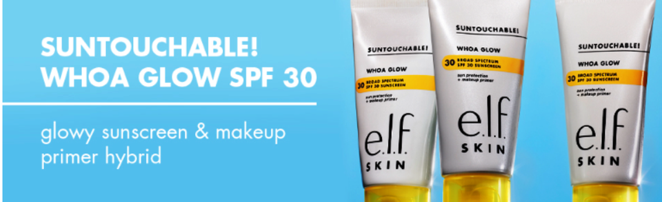E.l.f. Skincare SKIN Suntouchable! Whoa Glow SPF 30, Sunbeam, 1.69 fl ...