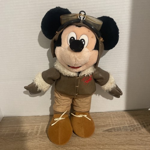 Disney Store Old Fashioned Minnie Mouse Pilot Aviator 12" Plush | eBay