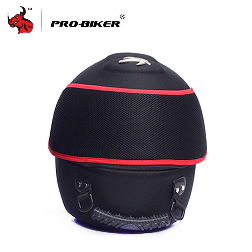 PRO-BIKER Helmet Bag Motorcycle Seat Tail Pack Handbag Luggage Carry ...