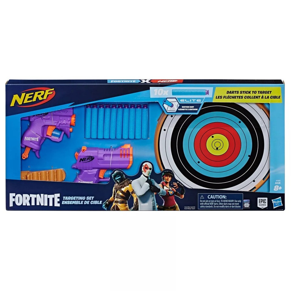 Fortnite Targeting Set with 2 Micro Blasters Suction Darts Stick To ...