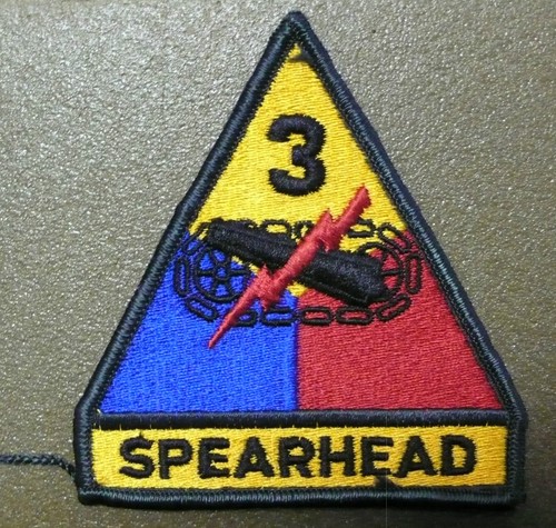 US ARMY patch 3 AD 3RD ARMOR DIVISION PATCH SPEARHEAD COLOR | eBay