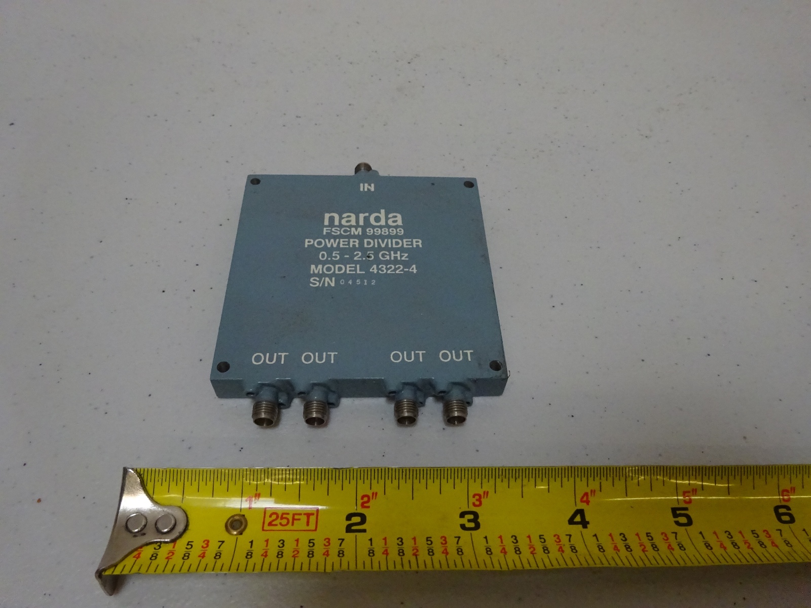 RF MICROWAVE MODULE NARDA POWER DIVIDER 2.5 GHz frequency AS IS BIN#TB ...