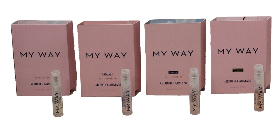 MY WAY PARFUM, MY WAY FLORAL, MY WAY Intense EDP, MY WAY EDP (4 Vials ...