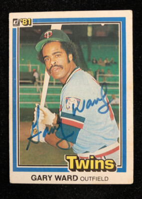 GARY WARD 1981 DONRUSS AUTOGRAPHED SIGNED AUTO BASEBALL CARD 594 | eBay