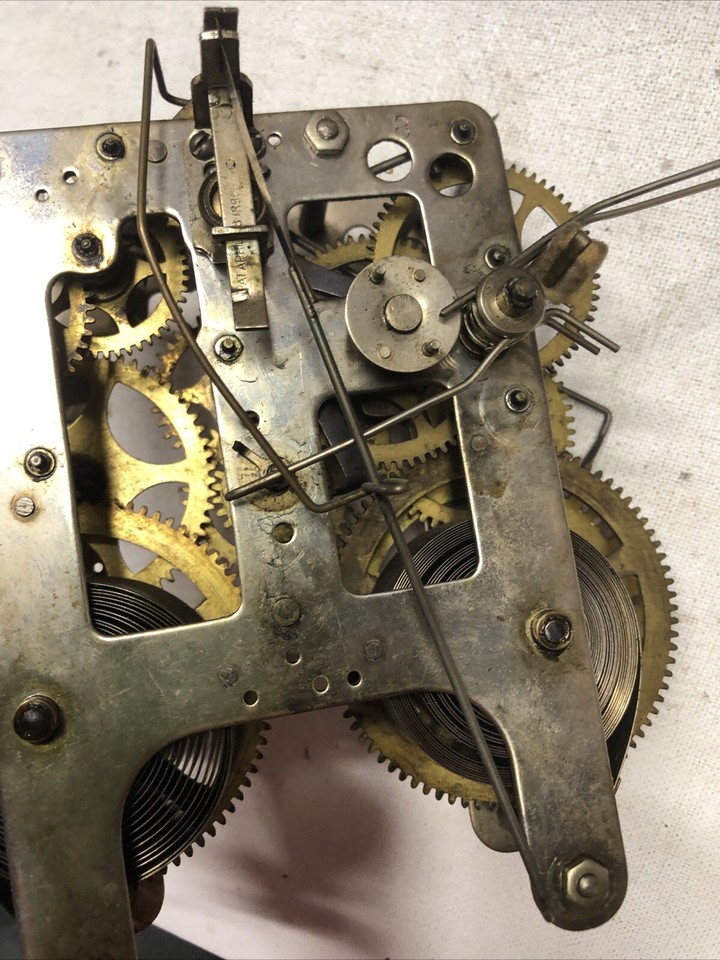 Vintage Wm Gilbert Mantle Clock Movement PARTS REPAIR | eBay