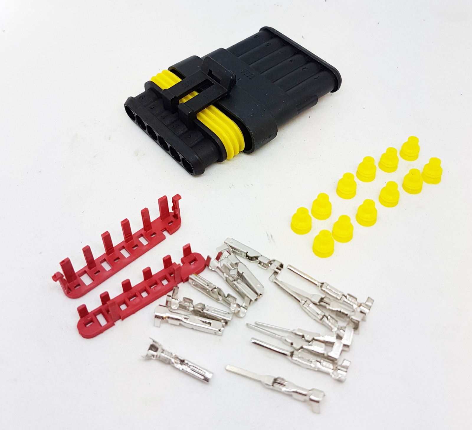 Amp Tyco Connector Kit Superseal Electrical Waterproof Plugs 1 2 3 4 5 ...