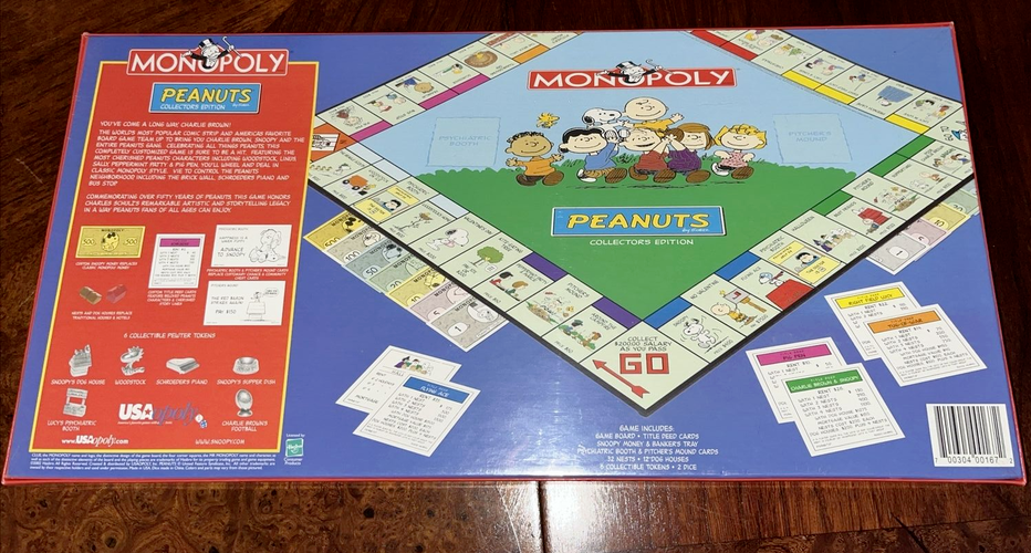 2002 Peanuts Monopoly Collectors Edition Board Game New Factory Sealed ...