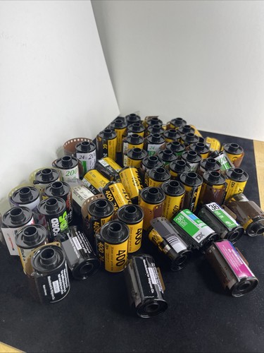 Bulk Lot of EXPIRED 35mm FIlm (55 Rolls) Color, BW Chrome Film | eBay