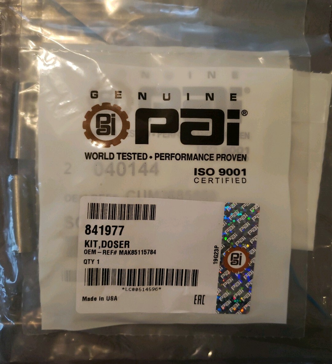 Genuine PAI KIT,DOSER 841977 ISO 9001 | eBay
