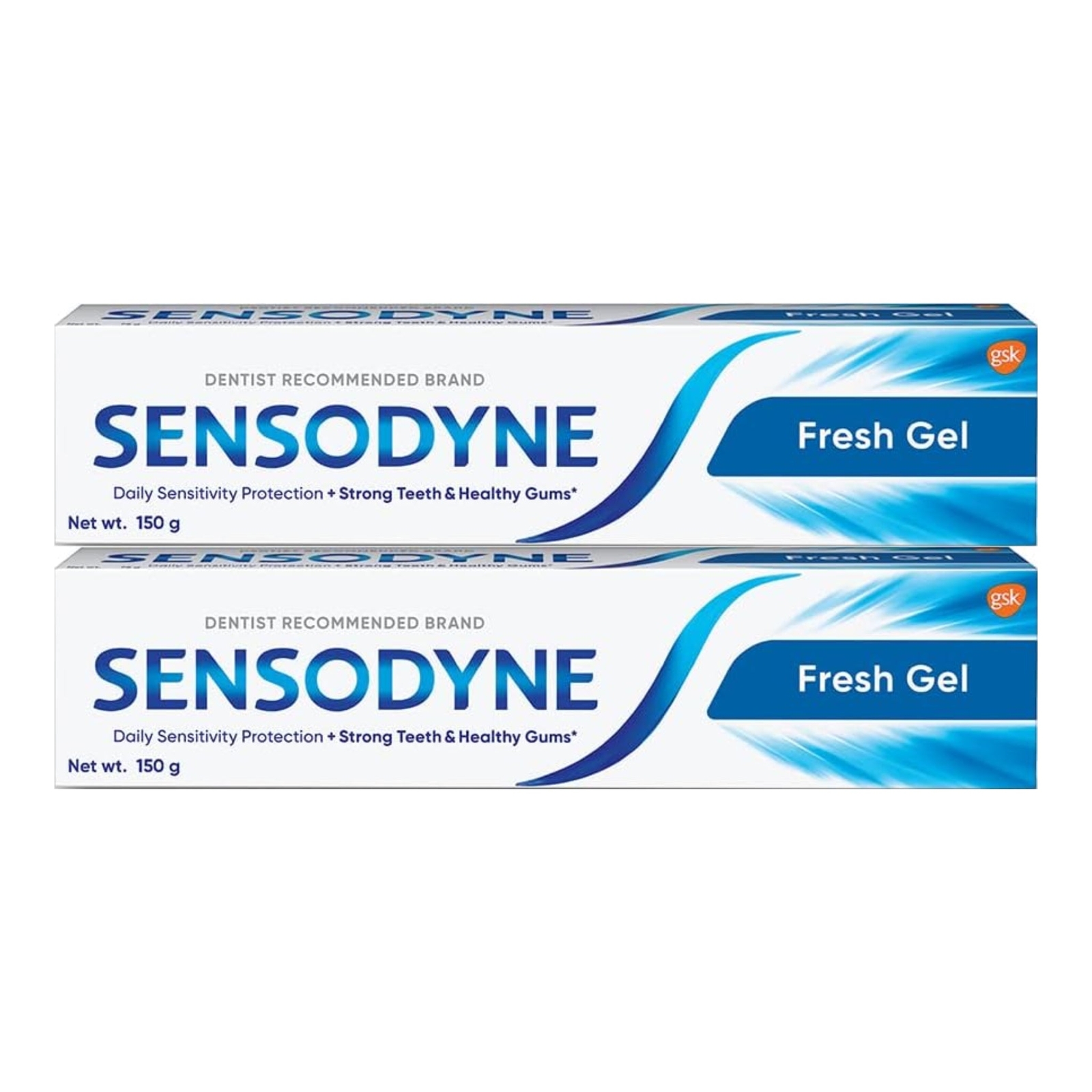 Sensodyne Sensitive Toothpaste - Fresh Gel, 5.29oz (150g) (Pack of 2 ...
