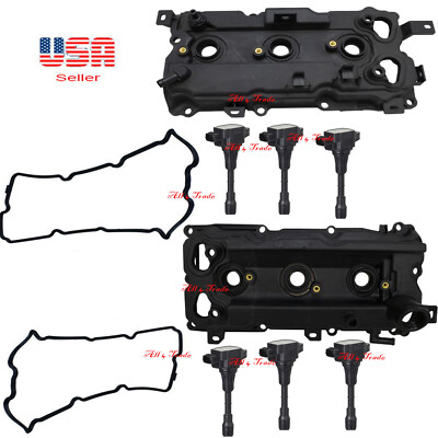 2 Valve cover with gasket & 6 Ignition coil W/Pigtail Fit Infinity ...